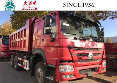 China 6X4 10 Wheeler HOWO Dump Truck For Mining In Red Color , Free Maintenance for sale