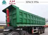 China High Durability 40 CBM End Dump Trailer With 3 Axle For Copper Transportation for sale