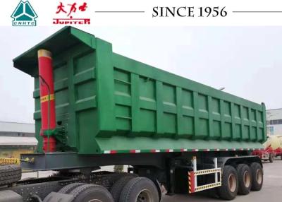 China High Durability 40 CBM End Dump Trailer With 3 Axle For Copper Transportation for sale