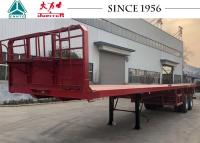 China Heavy Duty 45 Foot Flatbed Trailer With Bogie Suspension For Kuwait Transportation for sale