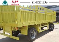 China 80000kg Gooseneck Flatbed Trailer 4 Axle High Fence for sale