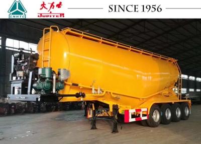 China 40 Cbm Four Axle Bulk Cement Tanker Trailer Big Capacity Of Carbon Steel for sale