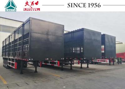 China 3 Axle High Side Wall 2500mm Fence Trailer For Gabon for sale