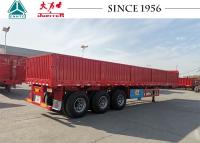 China SUNSKY 3 Axle 40ft Flatbed Trailer 40T Payload With Drop Side Wall for sale