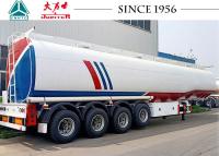 China 4 Axle 50CBM Carbon Steel Q345B Fuel Tanker Trailer for sale