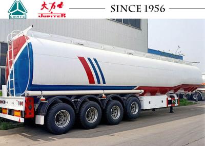 China 4 Axle 50CBM Carbon Steel Q345B Fuel Tanker Trailer for sale