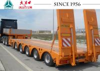 China 100T Spring Suspension 5 Axle Heavy Duty Low Bed Semi Trailer for sale