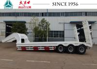 China 3 Axle 40 Tons Heavy Duty Low Bed Lowboy Trailer for sale