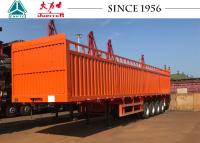 China 4 Axle High Side Fence Cargo Trailer 80000kg Payload for sale