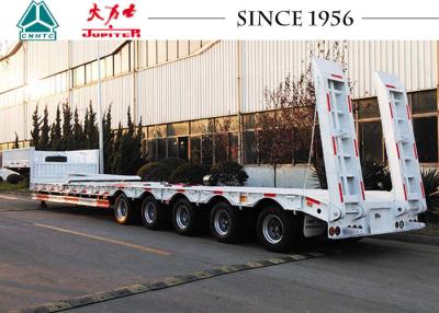 China 5 Axle Heavy Duty Low Bed Trailer Carbon Steel Q345B for sale