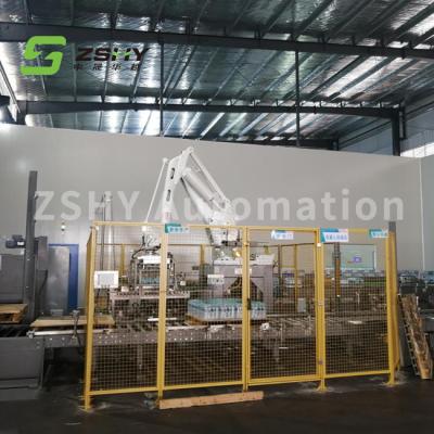 China Speed 20pcs/Min Auto Stacker Machine Carton Robot Palletizer Equipment for sale