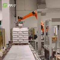 China Robotic palletizers end of line palletizing system for sale