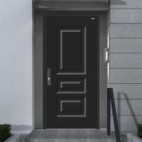 China Heavy Duty Exterior Security Door Office Apartment House Steel Security Entry Door for sale