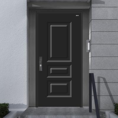China Heavy Duty Exterior Security Door Office Apartment House Steel Security Entry Door for sale