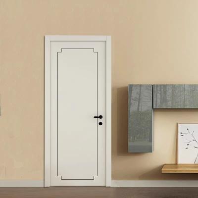 China Modern Matching Wood Home Interior Door Set Paint Surface Technology for sale