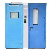 China Hermetic Hospital Pharmaceutical Clean Room Door Honeycomb Paper Infill Surgery Room Door for sale
