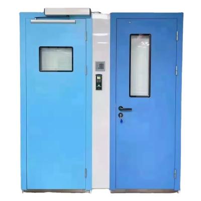 China Hermetic Hospital Pharmaceutical Clean Room Door Honeycomb Paper Infill Surgery Room Door for sale