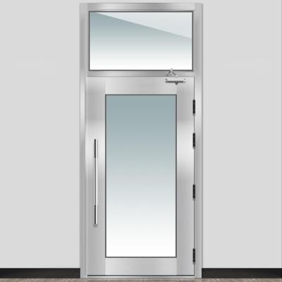 China Contemporary 2 Hour Fireproof Steel Door Soundproof Glass Steel Door for sale