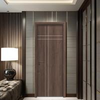 China Modern Bedroom Interior Wooden Door With Frame Custom Color for sale