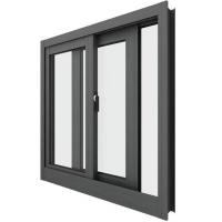 China Sliding Thermally Broken Aluminum Windows Double Glazed Soundproof Screen For Villa House for sale