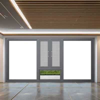 China Aluminum Alloy Home Casement Windows Soundproof Anti Mosquito Anti Theft for sale