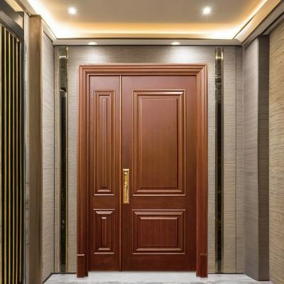 China Sun Protected Modern Steel Embossed Security Door Manual Open for Residential Houses for sale