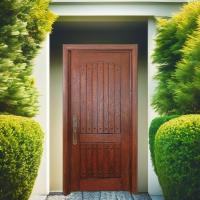 China Modern Embossed Steel Door Sun Protected Soundproof Steel Residential Security Doors for sale
