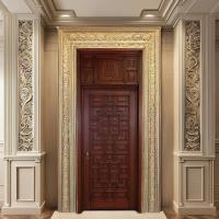 China Customizable Modern Villa Doors Anti Theft Steel Luxury House Front Door for sale