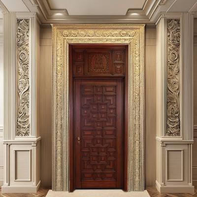 China Customizable Modern Villa Doors Anti Theft Steel Luxury House Front Door for sale