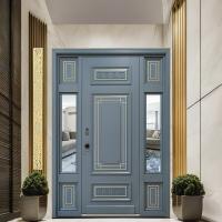 China Modern Anti Theft Steel Door Manual Opening Custom Size For Households for sale