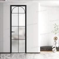 China Secure Manual Opening Aluminum Frame Tempered Glass Shower Door For Bathroom for sale