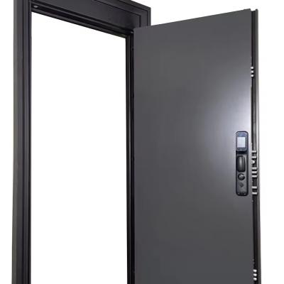 China Cold Rolled Steel Pivot Entry Door Anti Theft Door 70mm Leaf For Home Front Entry Gates for sale