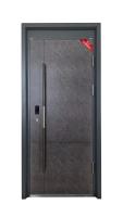 China Customizable Fingerprint Front Door Steel Security Door With Knock Down Frame for sale
