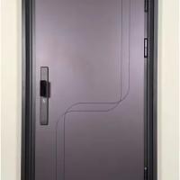China Sturdy Steel Exterior Entrance Door For Office Apartment Exteriors for sale