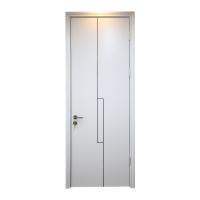 China Durable Painted Wooden Doors Flower Pattern Exterior Solid Wood Front Doors for sale