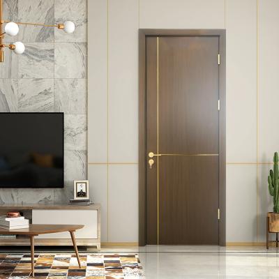 China Soundproof Modern Home Interior Doors Solid Wood Exterior Doors Custom Core for sale