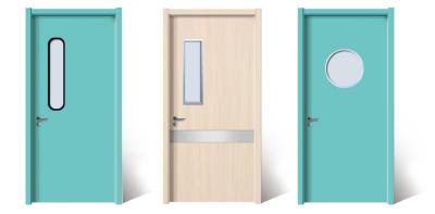 China Modern Polymer Steel Frame Auto Medical Door Soundproof For OR Installations for sale