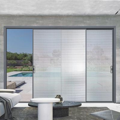 China Modern Sliding Aluminum Alloy Doors Manual Opening Efficient Ready for sale