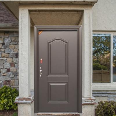 China Custom Size Steel Security Entrance Door Impact Resistant Visible / Invisible Hinges for sale