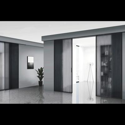 China Modern Frameless Glass Door Sleek Interior Partition Tempered Safety Glass Door for sale