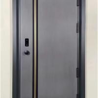 China Cold Rolled Steel Security Door Heat Transfer Technology Exterior Entrance Door for sale