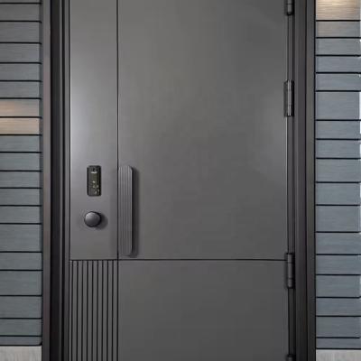 China Thick Stainless Steel Entry Door Modern Exterior Gate Door For Home Villa for sale