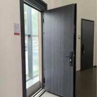 China Flat Frame Steel Entrance Door  Honeycomb Infilled for Security  Ideal for Apartments for sale