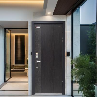 China Finished Steel Entrance Door Manual House Anti Theft Front Door for sale