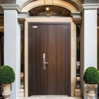 China Custom Thickness Steel Entry Door Durable Exterior Security  Residential Front Door for sale