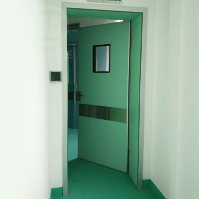 China Commercial Automatic Operating Room Swing Door Finished Steel Medical Office Door for sale