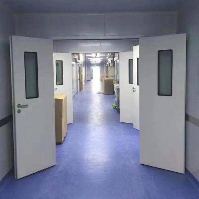 China Hospital Steel Operating Room Door Anti Bacteria Coated for sale