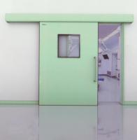 China Automatic Interior Hospital Operating Room Door Airtight Powder Coated Steel Medical Sliding Door for sale