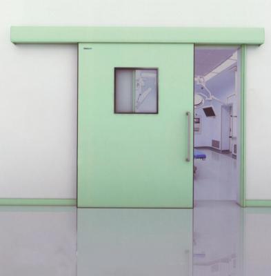 China Automatic Interior Hospital Operating Room Door Airtight Powder Coated Steel Medical Sliding Door for sale