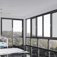 China Custom Glass Sliding Aluminum Windows Anti Theft Screen Manual Opening for sale